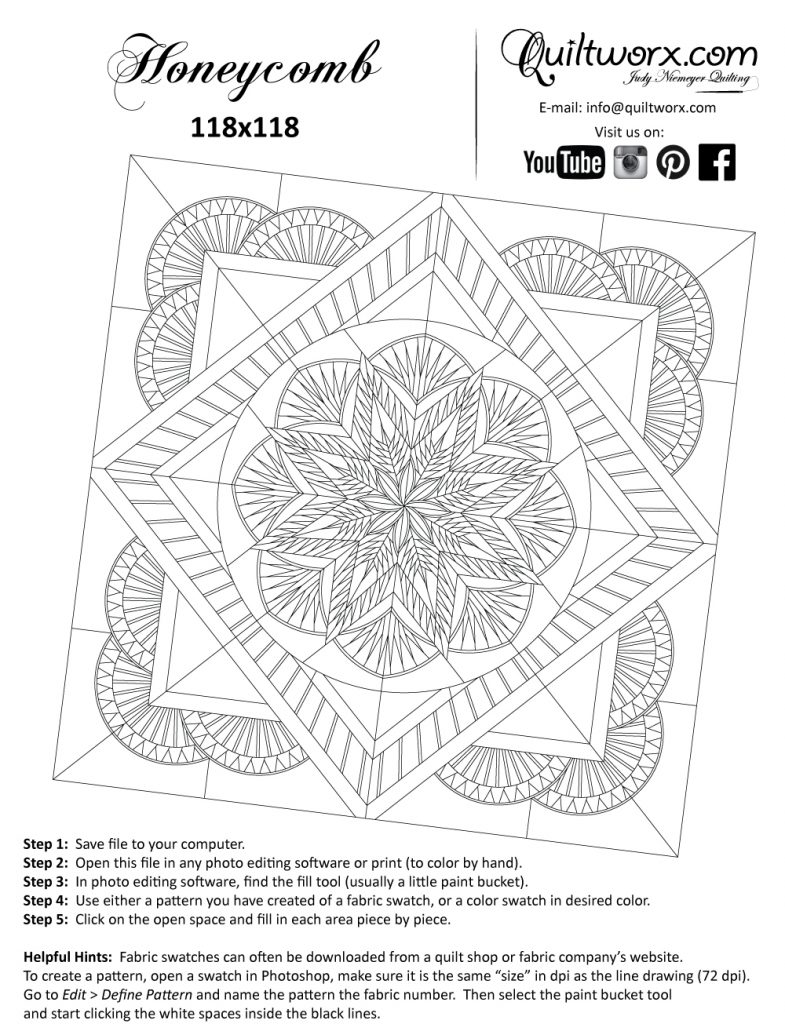 Honeycomb-Line-Drawing