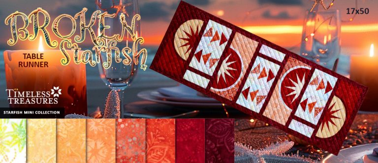 Broken Starfish Table Runner